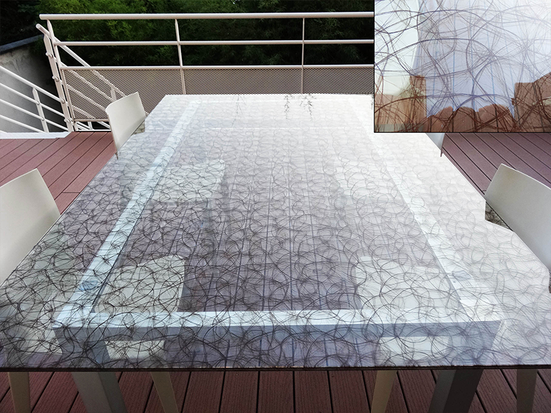 Fabric Laminated Glass | Hongjia Architectural Glass Manufacturer