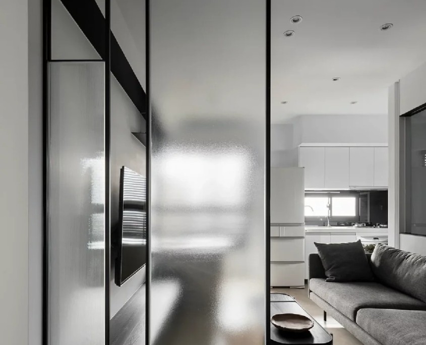 Interior design -glass material